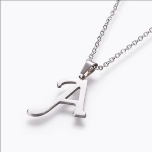 Jewelry | Letter A Pendant Necklace And Earrings Set | Poshmark